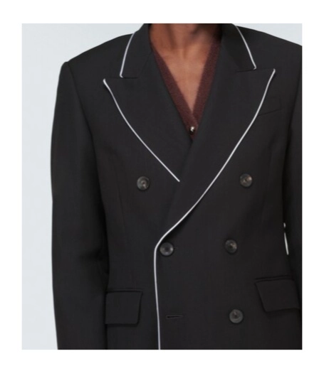 WALES BONNER Rise Double-breasted Wool Blazer