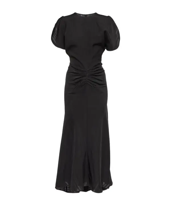 Victoria Beckham Short-sleeved Crepe Dress