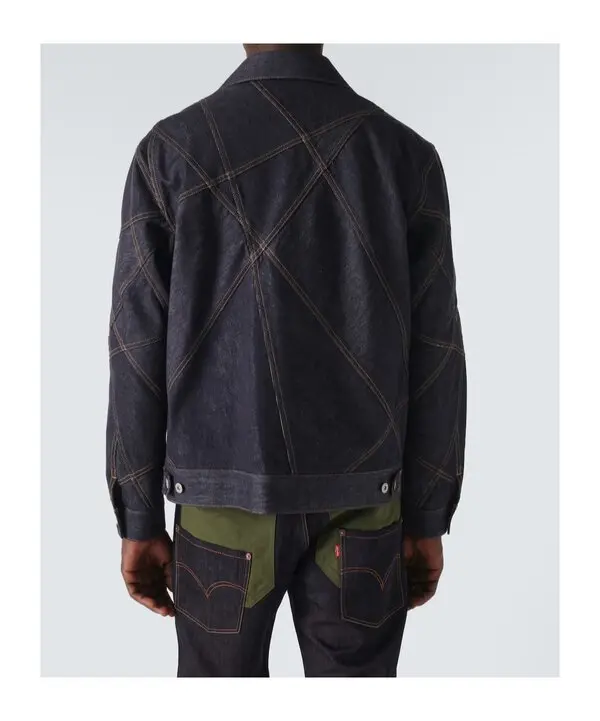 Junya Watanabe Button-down Long-sleeved Denim Jacket