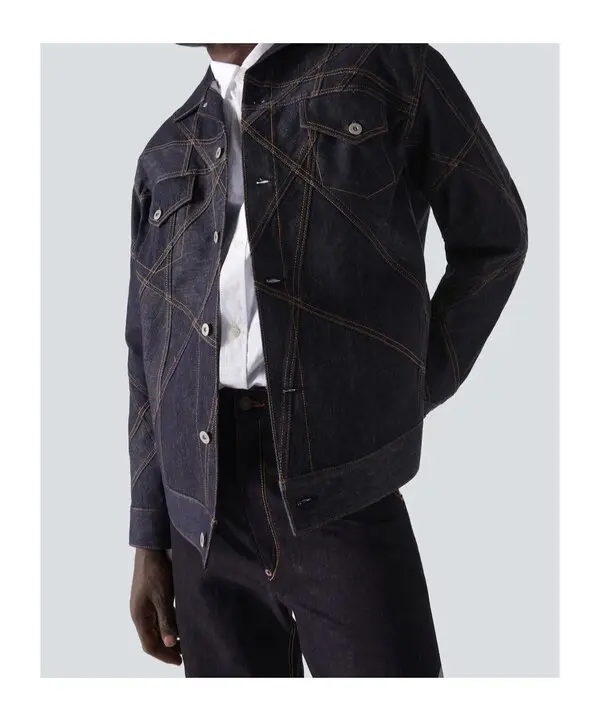 Junya Watanabe Button-down Long-sleeved Denim Jacket
