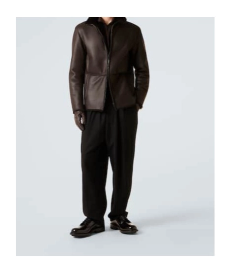 Giorgio Armani Shearling-lined Leather Jacket
