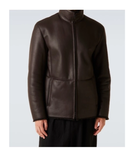 Giorgio Armani Shearling-lined Leather Jacket