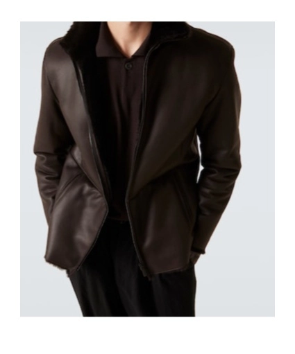 Giorgio Armani Shearling-lined Leather Jacket