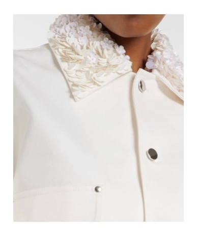 Plan C Sequined Cotton Drill Jacket
