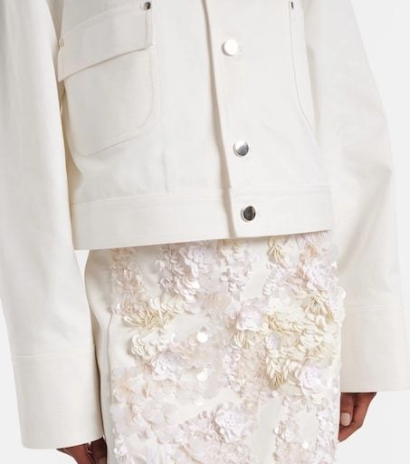 Plan C Sequined Cotton Drill Jacket