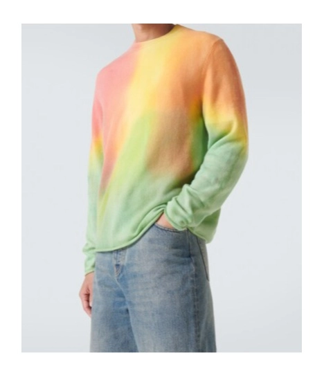 THE ELDER STATESMAN Crew Neck Knit Sweater