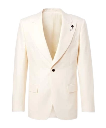 LARDINI Single-breasted Virgin Wool Blazer