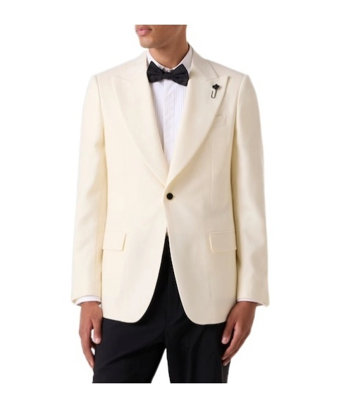 LARDINI Single-breasted Virgin Wool Blazer
