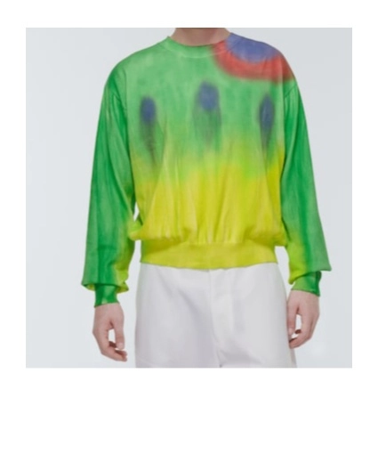 THE ELDER STATESMAN Dreamscape Cotton-blend Sweater