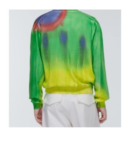 THE ELDER STATESMAN Dreamscape Cotton-blend Sweater