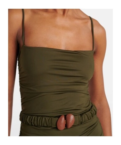 Johanna Ortiz Ruched Swimsuit