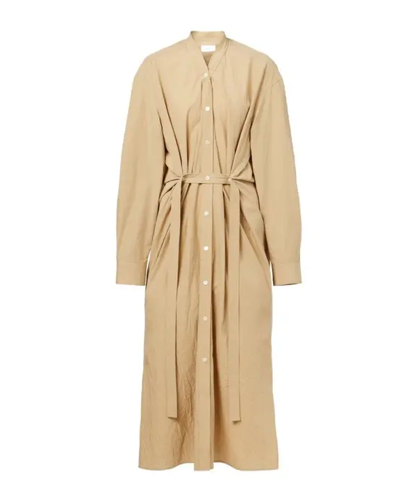 LEMAIRE Belted Shirt Dress - Nude