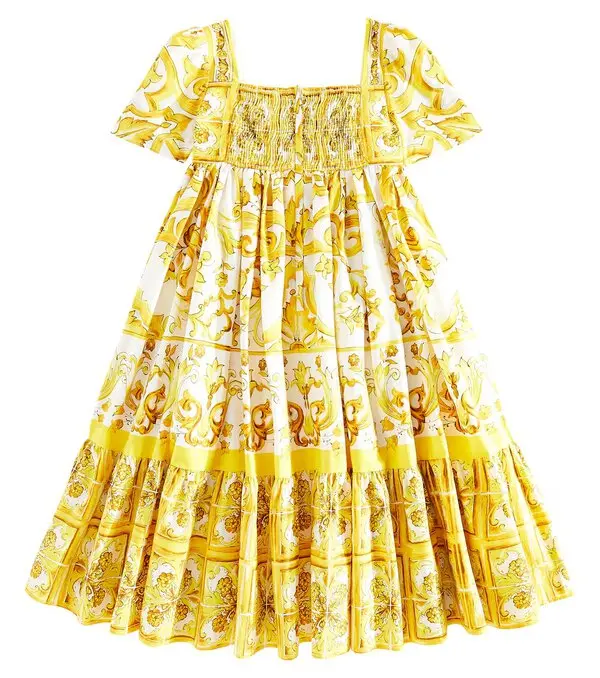 Dolce & Gabbana Printed Cotton Poplin Dress
