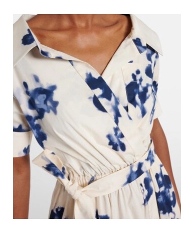 Altuzarra Floral Cotton-blend Midi Dress - White