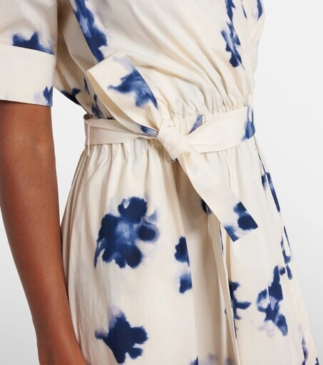 Altuzarra Floral Cotton-blend Midi Dress - White
