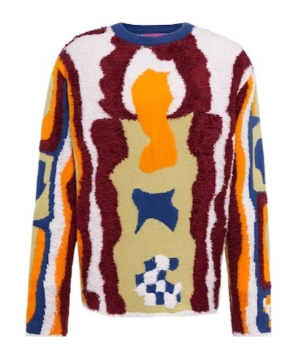 THE ELDER STATESMAN Crew Neck Knit Sweater