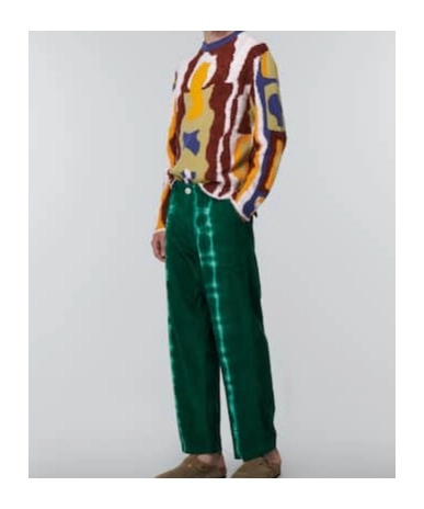 THE ELDER STATESMAN Crew Neck Knit Sweater