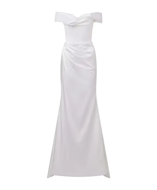 VIVIENNE WESTWOOD Nova Cora Satin Corset Gown - White