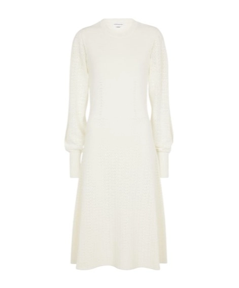 Victoria Beckham Openwork Knit Midi Dress