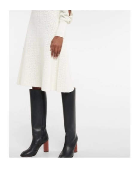 Victoria Beckham Openwork Knit Midi Dress
