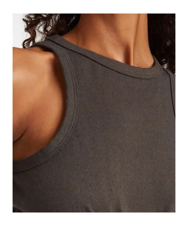 Magda Butrym Knotted Cotton And Silk Tank Top - Grey