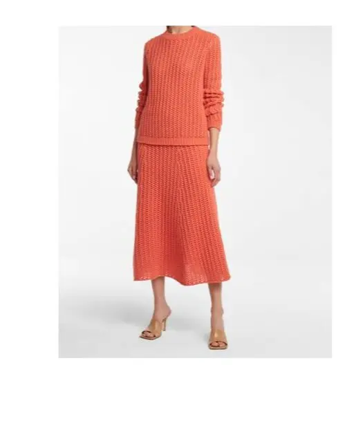 Gabriela Hearst Circular Knit Midi Skirt