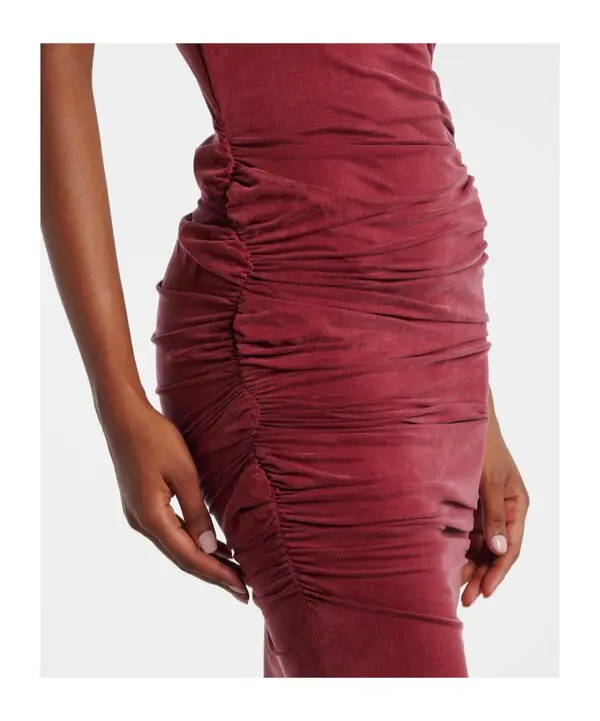 VIVIENNE WESTWOOD Draped Jersey Maxi Dress - Red