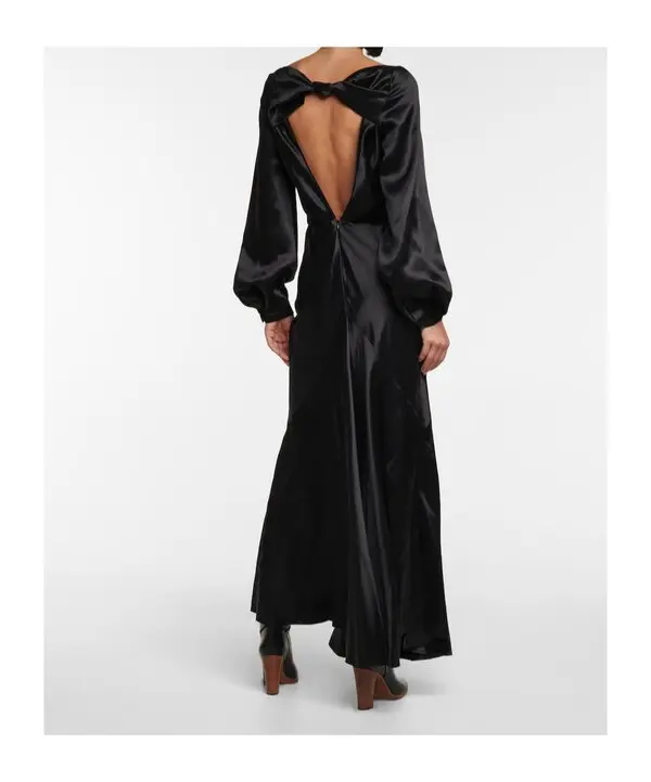 Gabriela Hearst Satin Midi Dress
