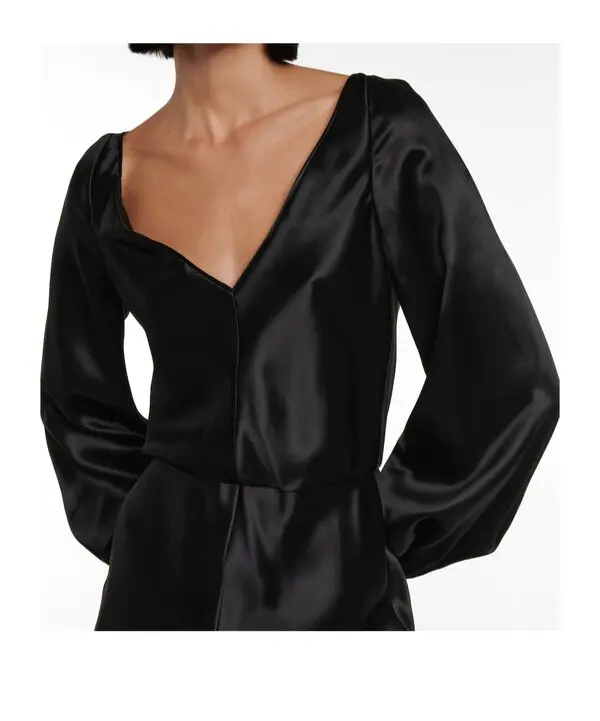 Gabriela Hearst Satin Midi Dress