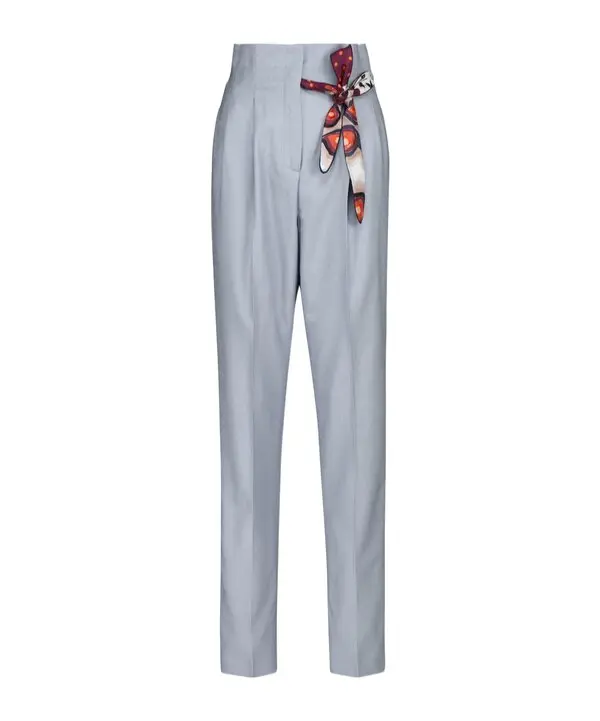 Gabriela Hearst High-waisted Slim-fit Trousers - Gray