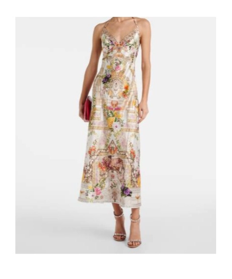 Camilla Chain-detail Silk Maxi Dress
