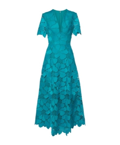 Elie Saab Deep V-neck Dress