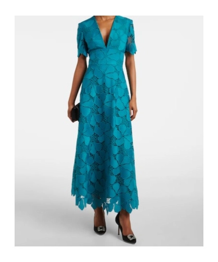 Elie Saab Deep V-neck Dress