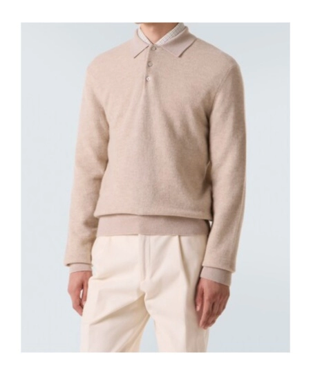 Ralph Lauren Purple Label Cashmere Polo Sweater