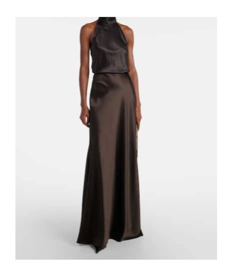 Ralph Lauren Chilton Halterneck Silk-blend Top
