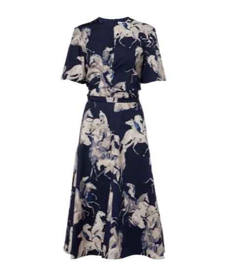 Altuzarra Kirsty Printed Cotton-blend Wrap Dress - Black
