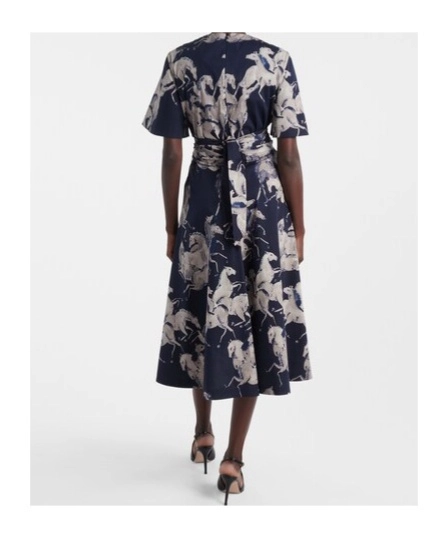 Altuzarra Kirsty Printed Cotton-blend Midi Wrap Dress
