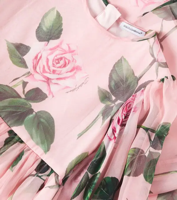 Dolce & Gabbana Floral Silk Chiffon Dress