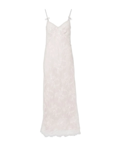 Blumarine Embellished Lace Maxi Dress