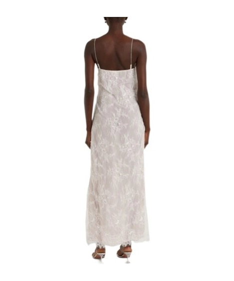 Blumarine Embellished Lace Maxi Dress