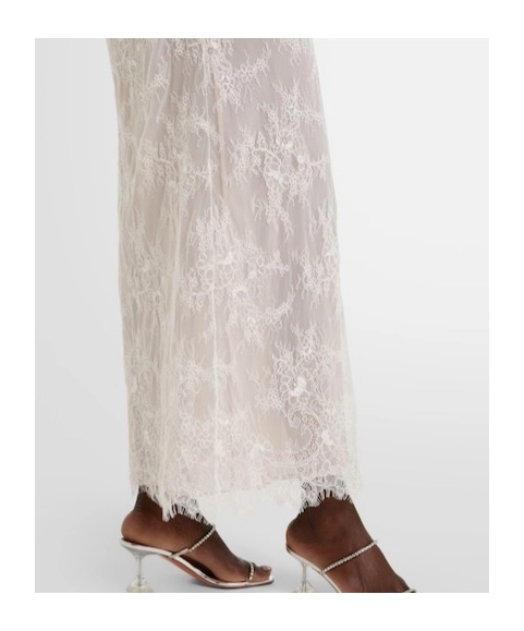 Blumarine Embellished Lace Maxi Dress