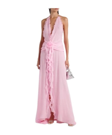 Blumarine Lightweight Silk Maxi Dress