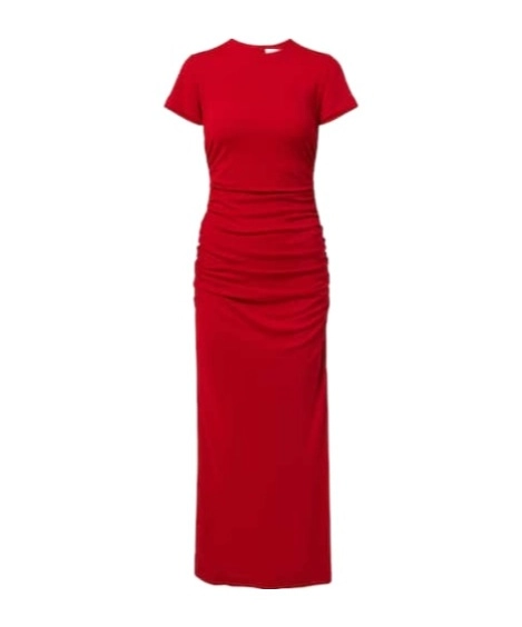 Carolina Herrera Ruched Midi Dress