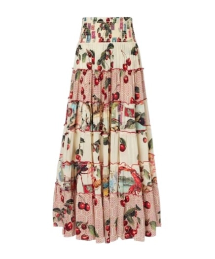 Camilla Notes From The Road Printed Silk Maxi Skirt