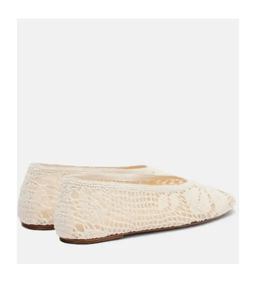 Magda Butrym Crochet Ballet Flats