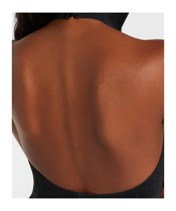 Magda Butrym Sleeveless Shirred Turtleneck Top