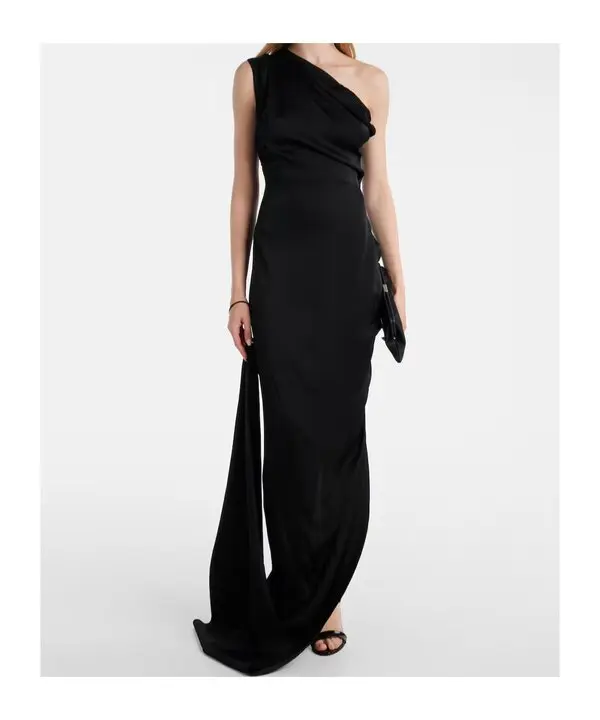 VIVIENNE WESTWOOD Andreas One-shoulder Draped Gown - Black