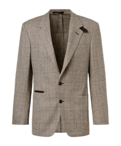Dunhill Checked Wool And Cashmere Blazer