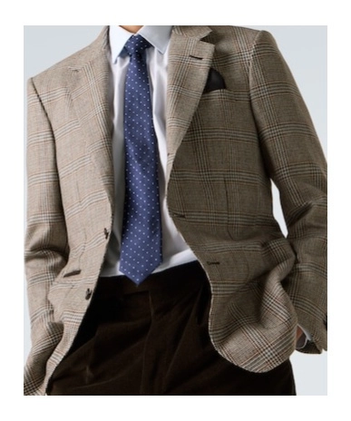 Dunhill Checked Wool And Cashmere Blazer