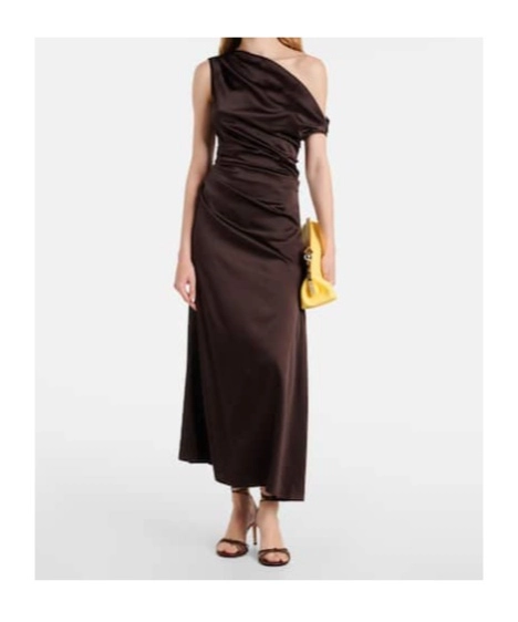Staud Phare Silk-blend Satin Cocktail Dress